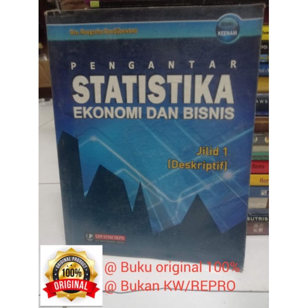 Jual buku pengantar statistika ekonomi dan bisnis. jilid 1.100% original. bekas | Shopee Indonesia
