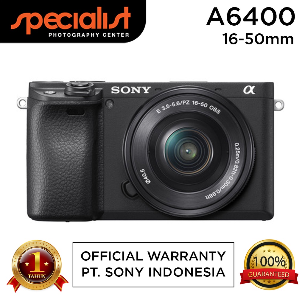 Jual Sony Alpha A6400 Kit 16-50mm F3.5-5.6 OSS Lens | Shopee Indonesia
