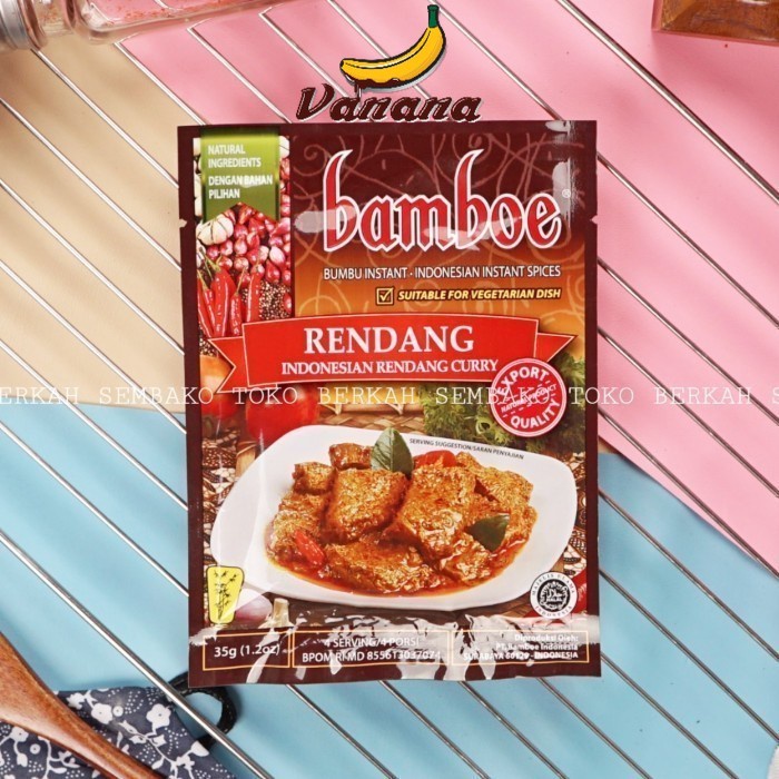 Jual Bamboe Bumbu Rendang 35 gr / Indonesian Rendang Curry | Shopee ...