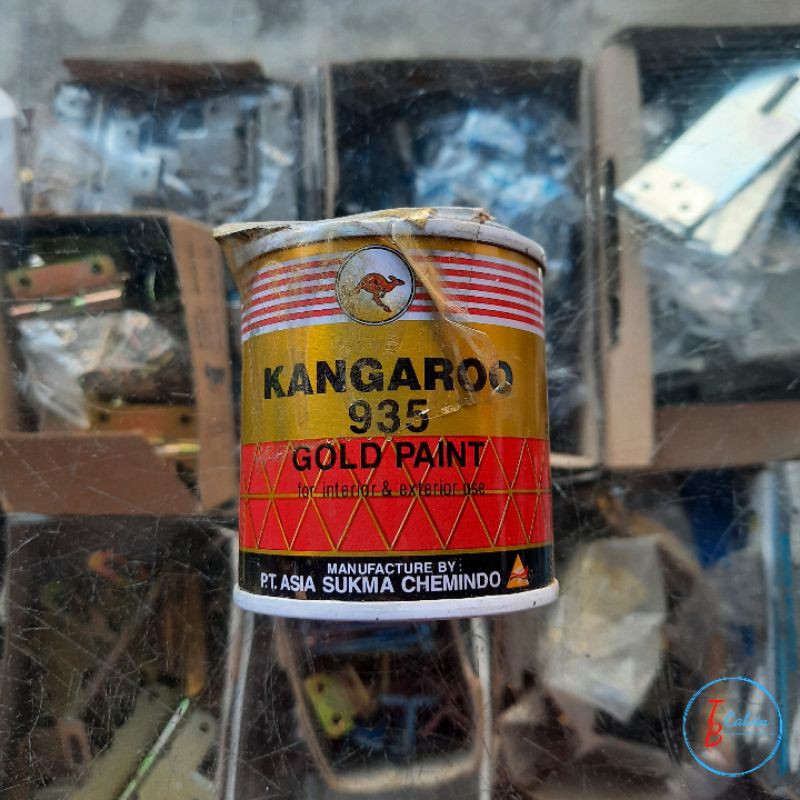 Jual Cat Besi Warna Emas KANGAROO Gold 935 (100 gram) / Cat Besi warna ...