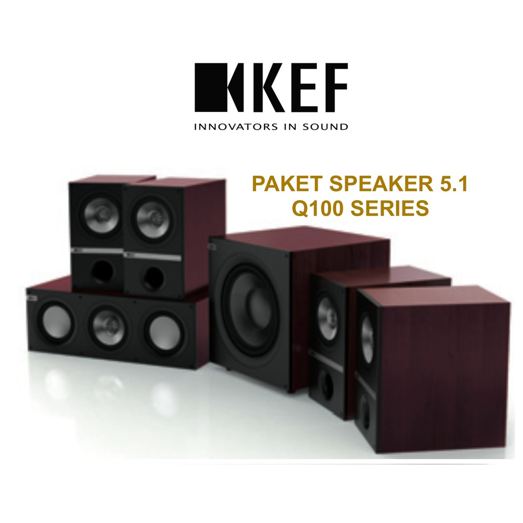 Jual KEF Q100 paket speaker pasif 5.1 home theater system | Shopee Indonesia