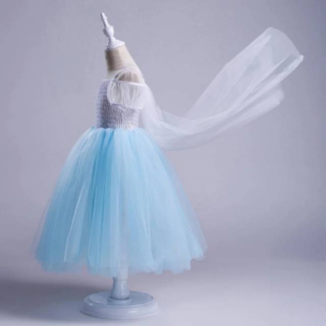 Jual Dress tuttu anak biru slayer frozen elsa | Shopee Indonesia