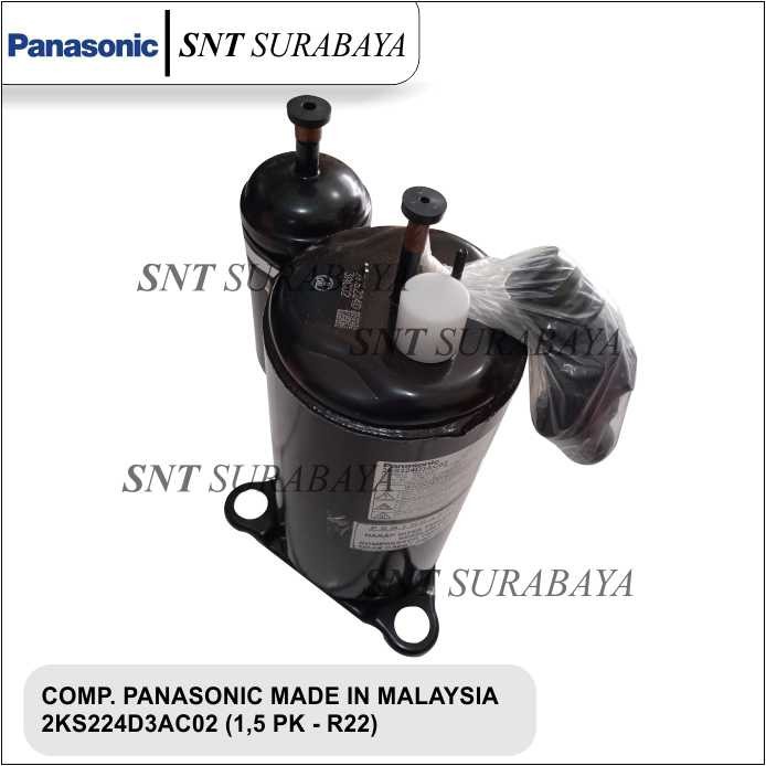Jual kompresor AC merk Panasonic 1,5 PK R22 (2KS224D3A) - Kompresor AC ...