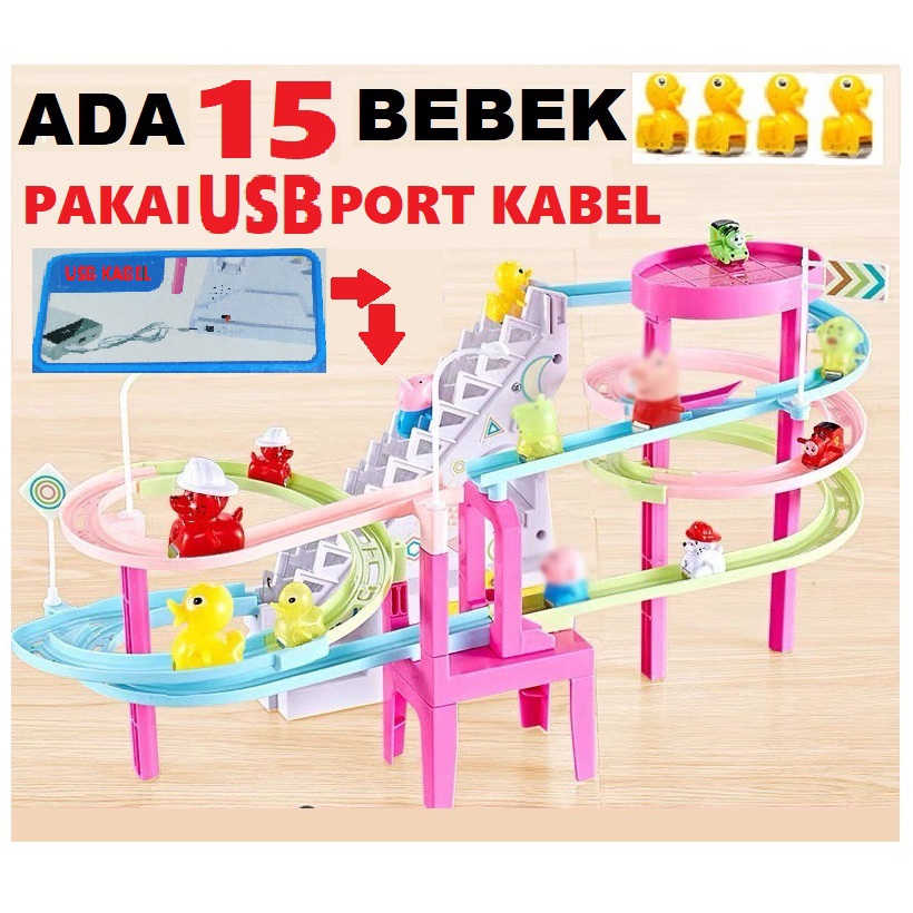 Jual USB KABEL PORT BUAT BIG LUNCUR - MAINAN ANAK ADA 15 DUCK BEBEK ...