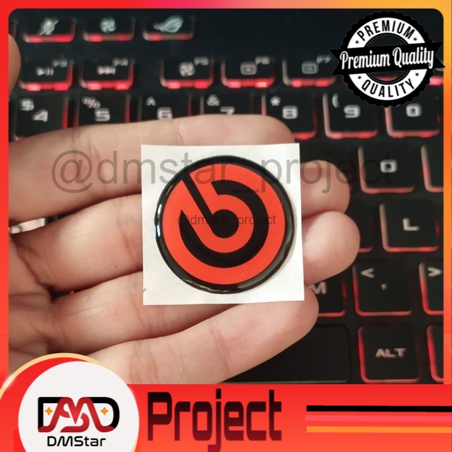 Jual [DMSTAR] STICKER EMBLEM BREMBO TIMBUL UKURAN KALIPER REM MOTOR ...