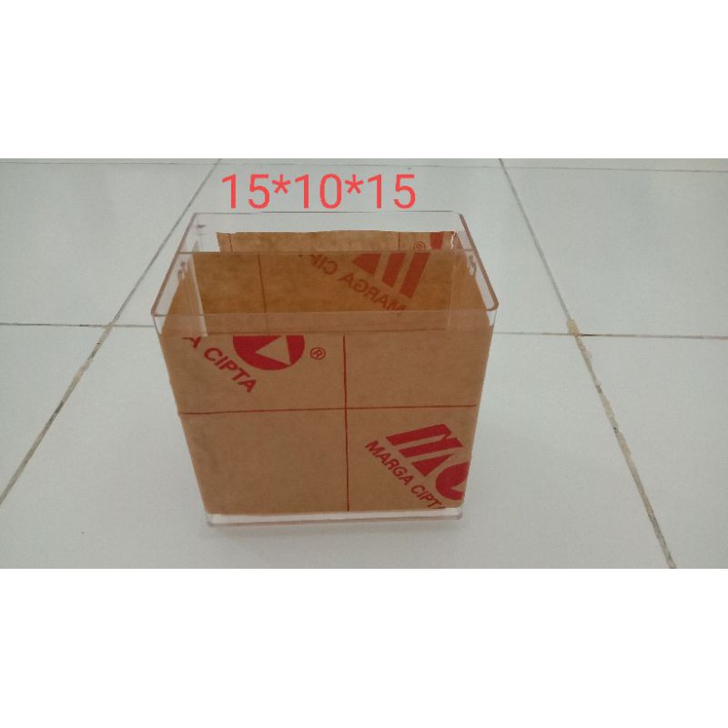 Jual SOLITER AKRILIK SEKAT TENGAH 15x10x15 | Shopee Indonesia