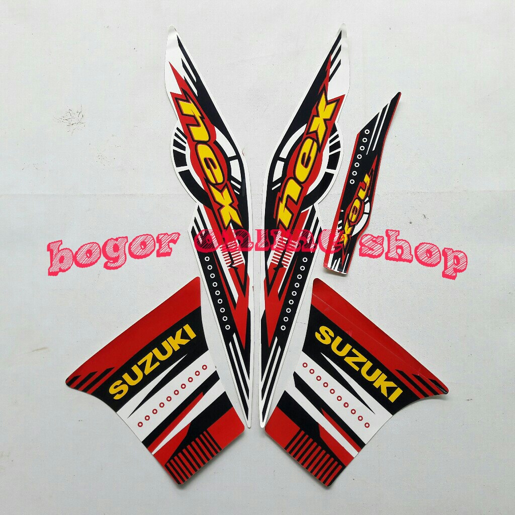 Jual Stiker Motor Suzuki Nex 2013 Putih-merah | Shopee Indonesia