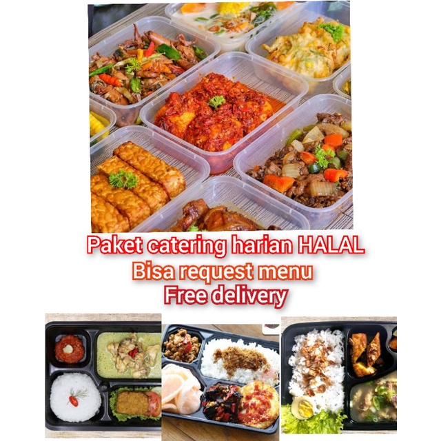 Jual paket catering harian keluarga halal vegetarian menu sehat ...