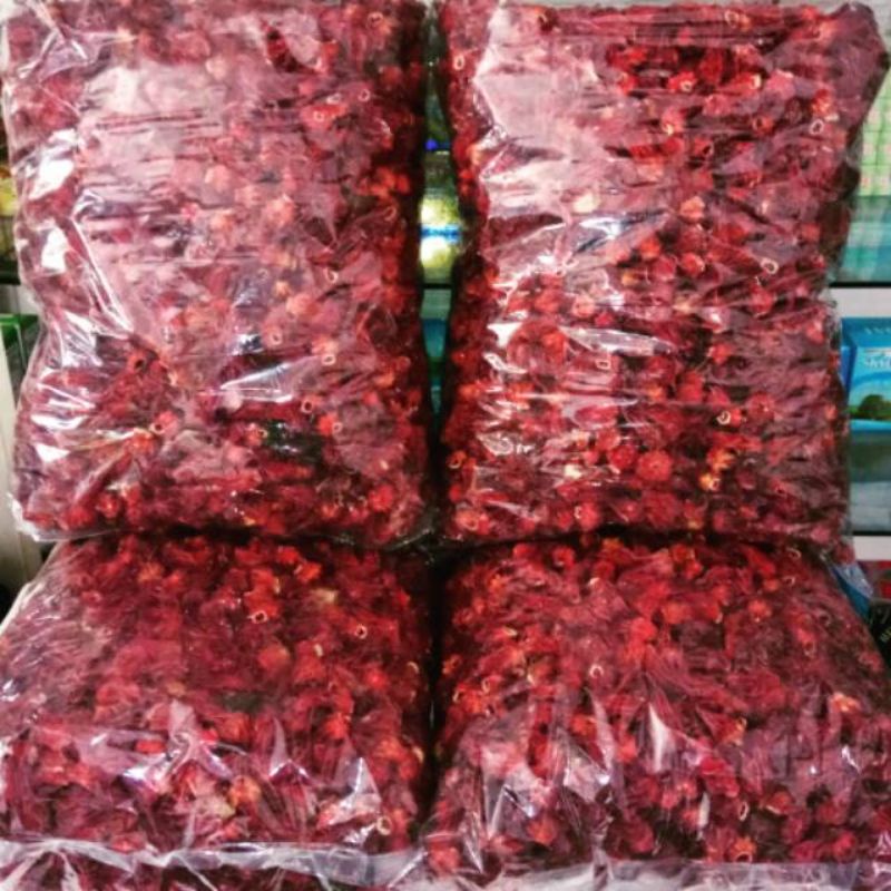 Jual Teh Bunga Rosella Merah Kering Grosir Rosela Merah 500 Gram ...