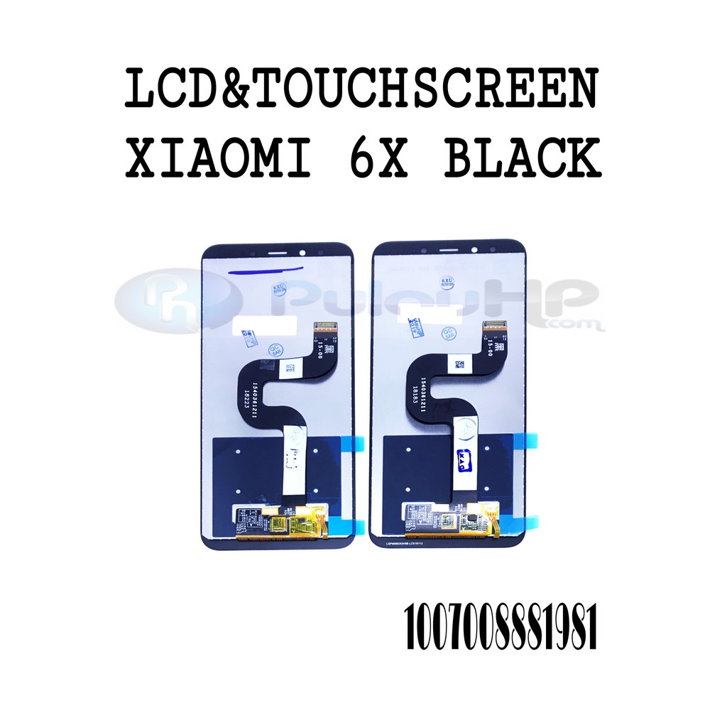 Jual LCD TOUCHSCREEN XIAOMI 6X BLACK | Shopee Indonesia