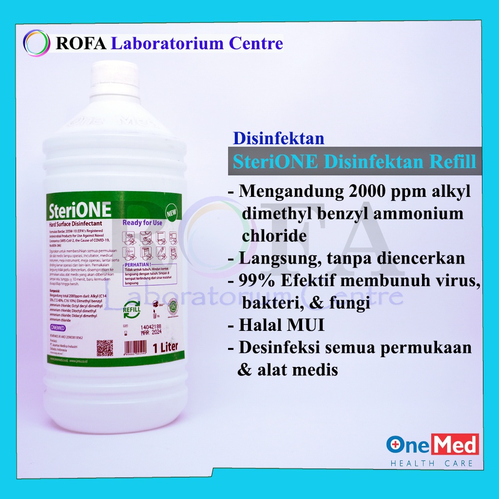 Jual Disinfektan SteriONE / Disinfektan Permukaan Benda 1000 mL ...