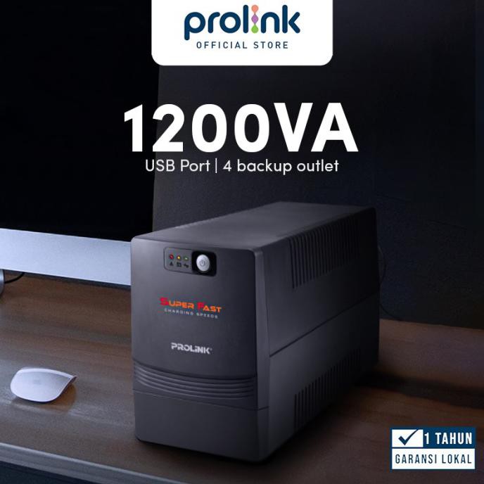 Jual UPS PROLINK PRO1201SFCU SUPER FAST CHARGING LINE INTERACTIVE ...