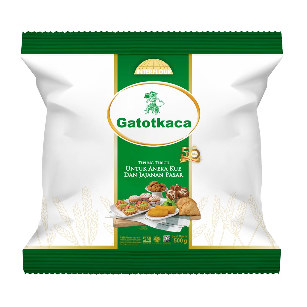 Jual Tepung Terigu GATOTKACA 500G Product of INTERFLOUR INDONESIA ...