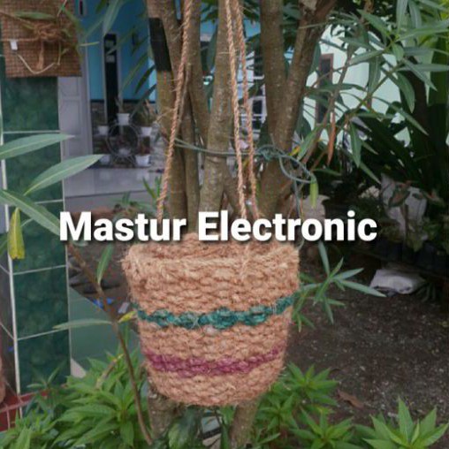 Jual POT BUNGA ANGGREK GANTUNG KOMBINASI WARNA SERABUT KELAPA BESAR ...