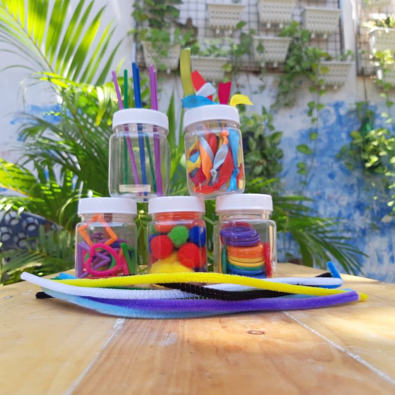 Jual BUSY JAR (TUTUP PUTIH) busyjar busy jars premium mainan edukasi ...
