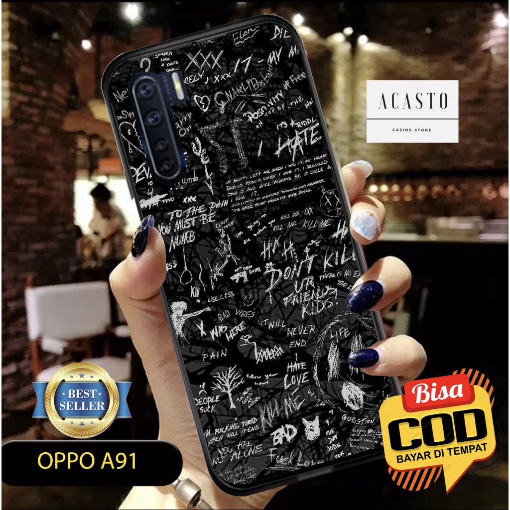 Jual ACASTO Case Oppo A91/ Reno 3 motif fashion aesthetic grafity theme ...