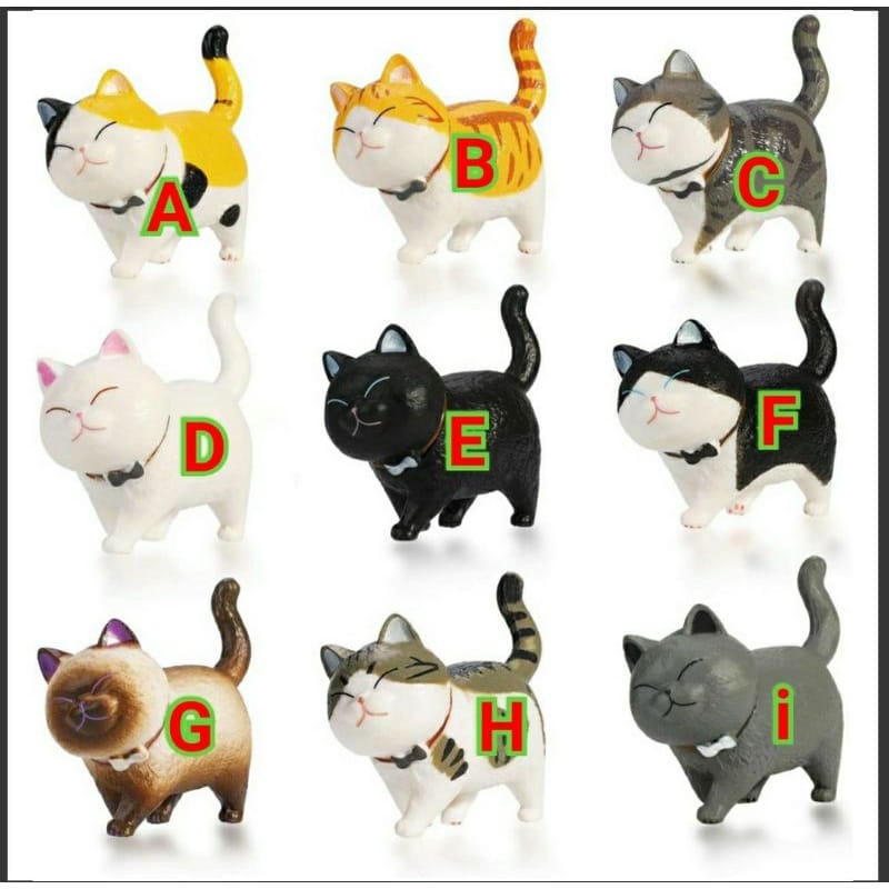 Jual MINIATUR KUCING figurin kucing CAT LOVERS | Shopee Indonesia