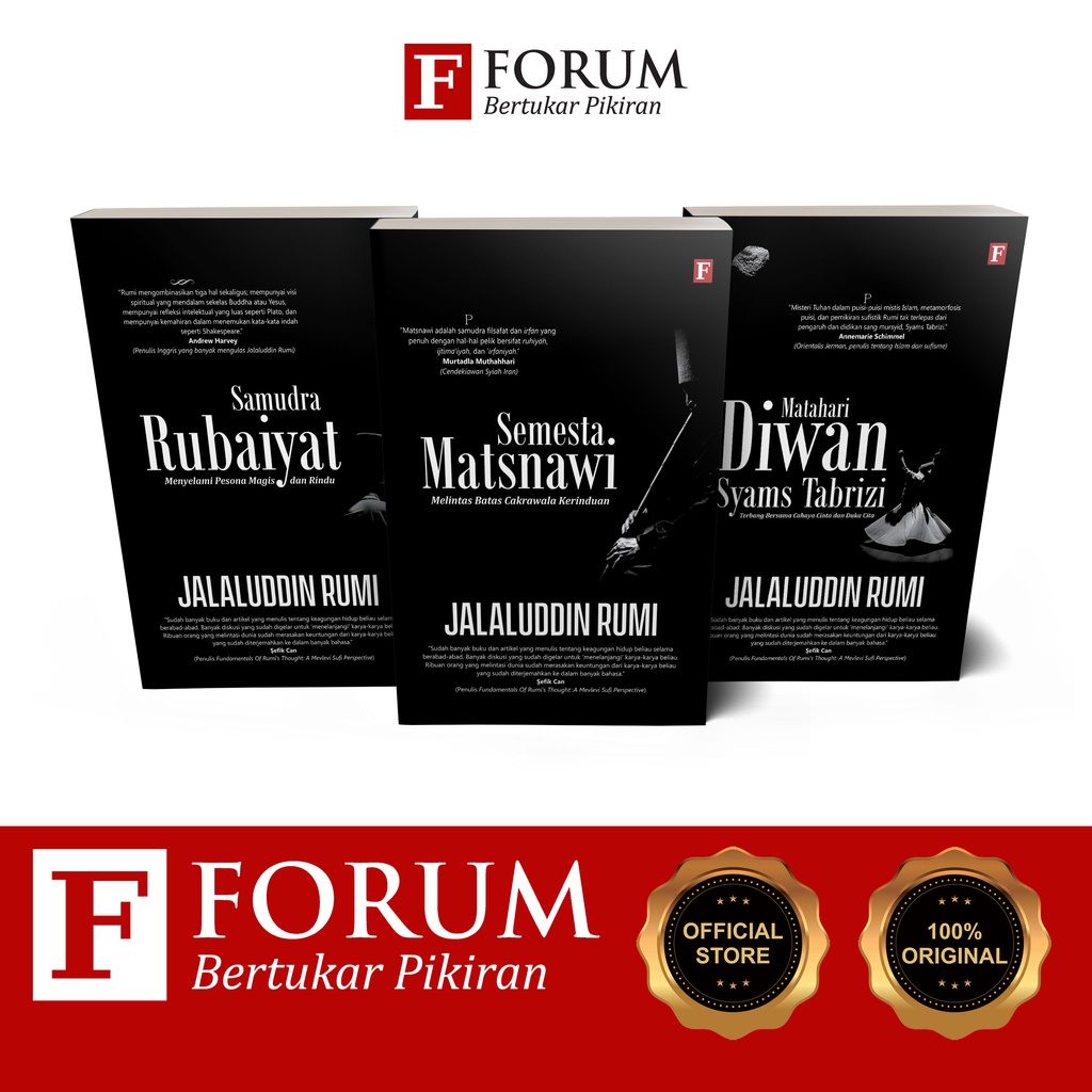 Jual PAKET TRILOGI JALALUDDIN RUMI: SEMESTA MATSNAWI - SAMUDRA RUBAIYAT ...