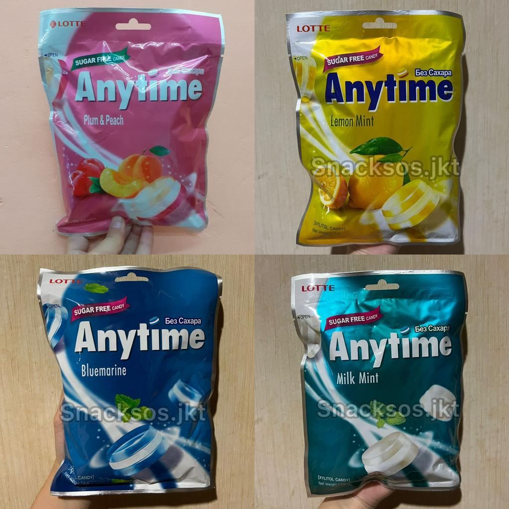 Jual LOTTE ANYTIME LEMON MINT / MILK MINT / BLUEMARINE / PLUM & PEACH ...