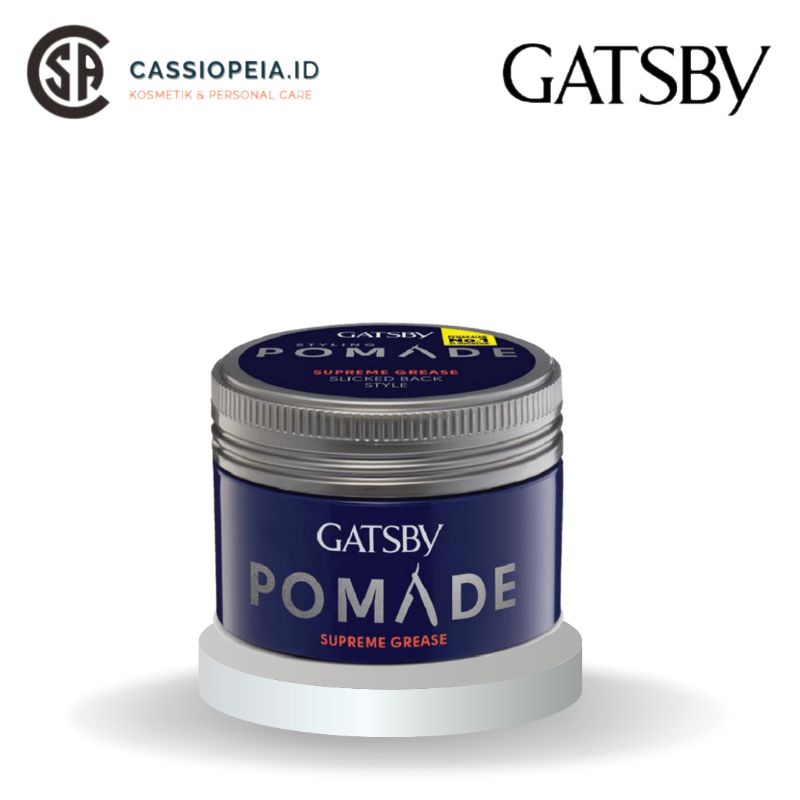 Jual GATSBY Styling Pomade 80g (Supreme Grease) | Shopee Indonesia