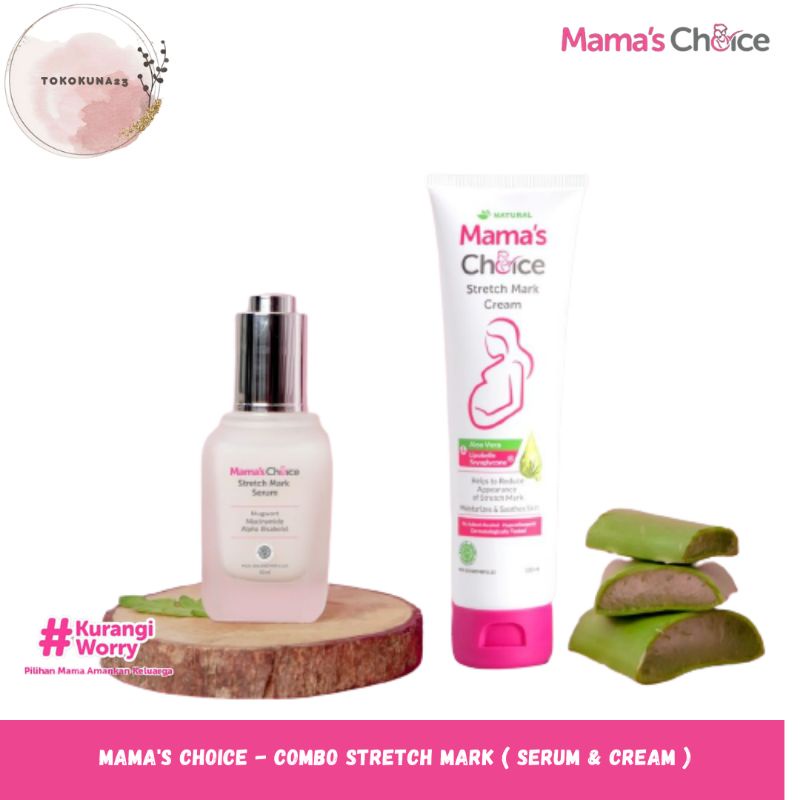 Jual Serum dan Cream Pemudar Stretch Mark | Mama's Choice Stretch Mark ...