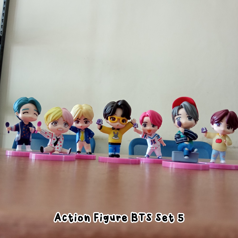 Jual Action Figure BTS Set isi 7 / Koleksi Pajangan Action Figure Kpop ...