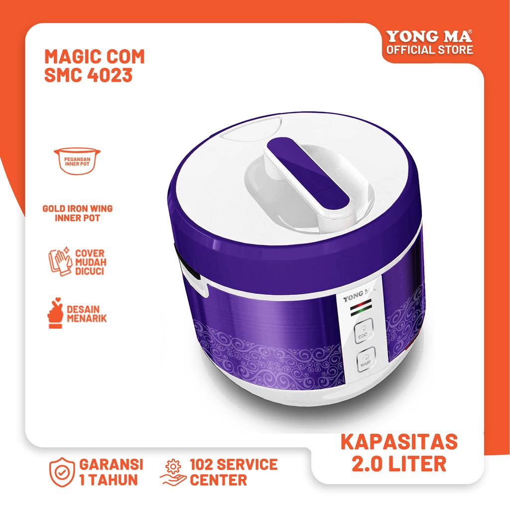 Jual YONG MA | Rice Cooker / MAGIC COM YMC 402 / SMC 4023 (2.0Lt) | Shopee Indonesia