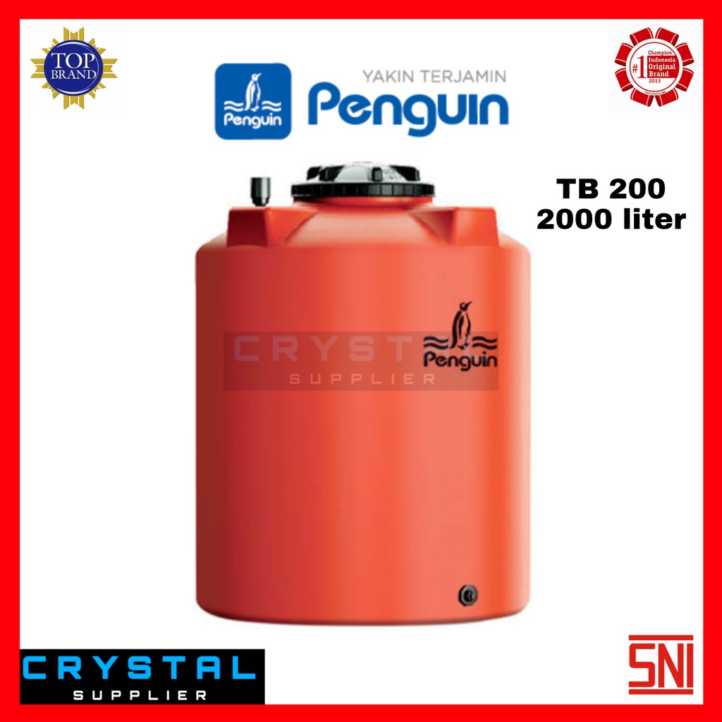 Jual Tangki Air PENGUIN TB 200 Orange 2000 Liter Toren Tandon Torn ...