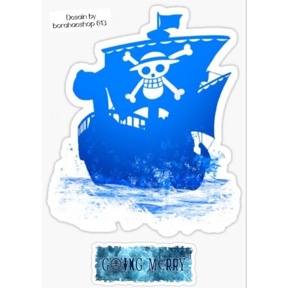 Jual stiker Going merry paling murah Going Merry sticker stiker one ...