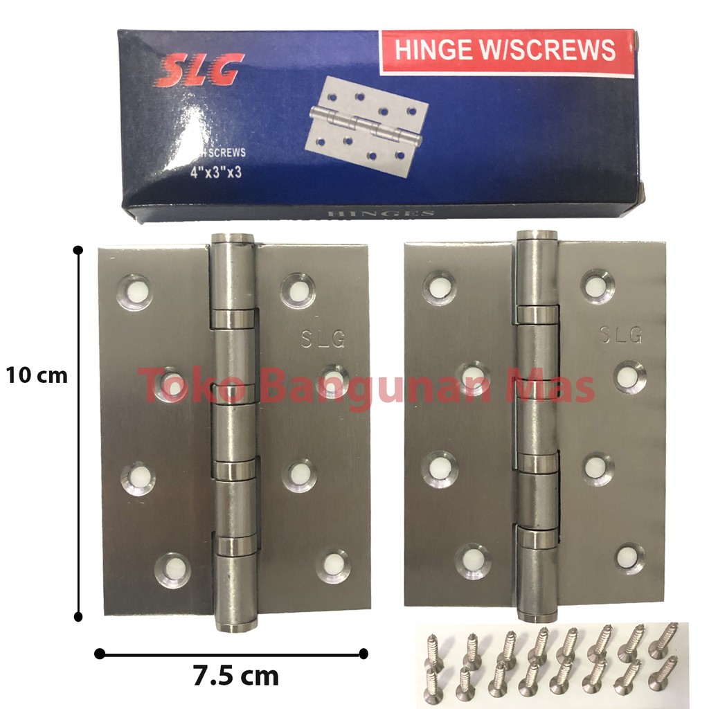 Jual Engsel Tebal SOLIGEN 4" Stainless ENGSEL JENDELA PINTU 4 INCH ...