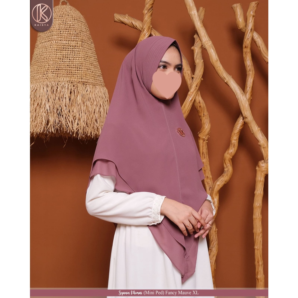 Jual KAISYA-SYANIN KHIMAR (Mini Ped)/khimar ceruty 2 layer/khimar ...