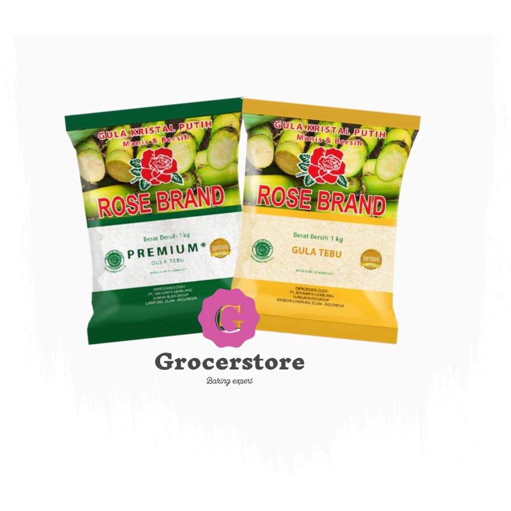 Jual Gula Pasir Rose Brand / Gula Kristal Rose Brand 1 Kg | Shopee ...