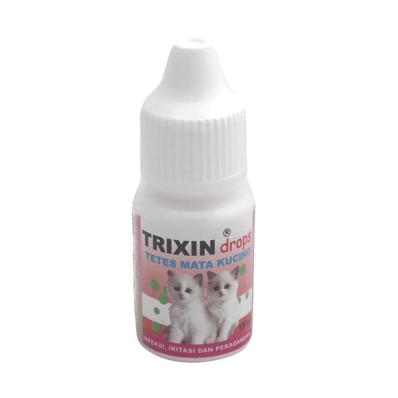Jual TRIXIN CAT DROP OBAT TETES MATA KUCING INFESKSI IRITASI MATA 10ML ...