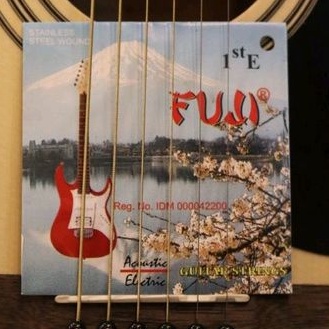 Jual Senar Tali Gitar Akustik Dan Elektrik Original Fuji | Shopee Indonesia