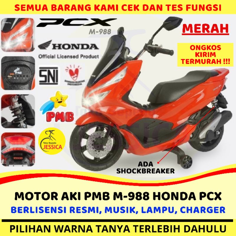 Jual Mainan Anak Motor Aki PMB 988 Honda PCX Lisensi Resmi Murah ...