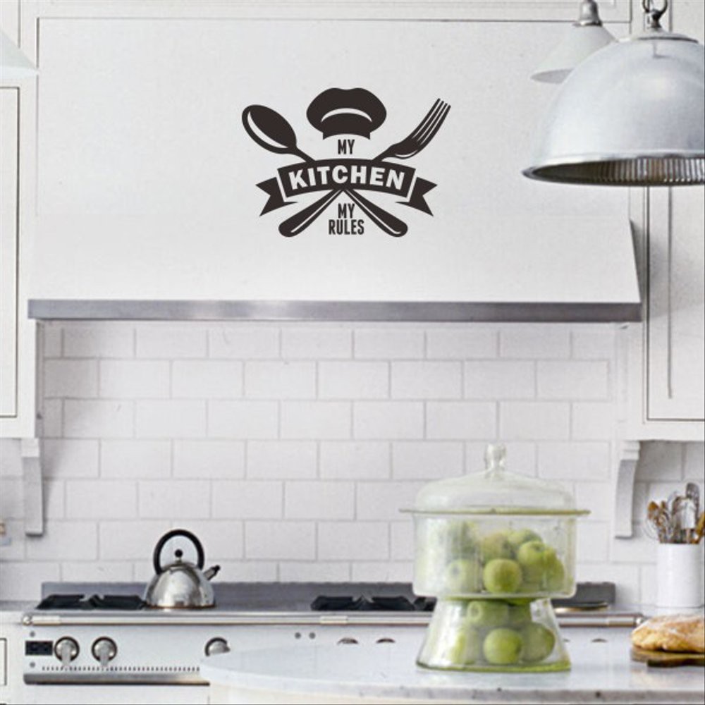 Jual Stiker Kitchen Rules Dapur Set Kulkas Rumah Kaca Dinding Sticker ...