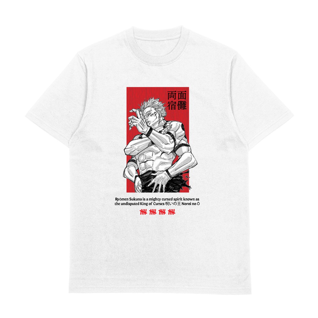 Jual T-Shirt Ryomen Sukuna Real Form - Jujutsu Kaisen! | Shopee Indonesia
