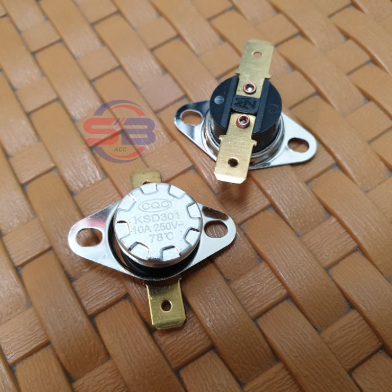 Jual Thermostat KSD301 10A 250V - 78°C (3Pcs) | Shopee Indonesia