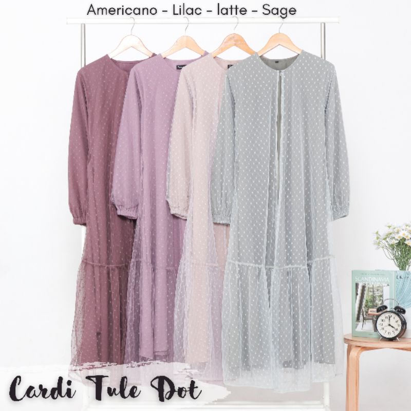 Jual CARDI TULE DOT (Gamis Only) | Shopee Indonesia