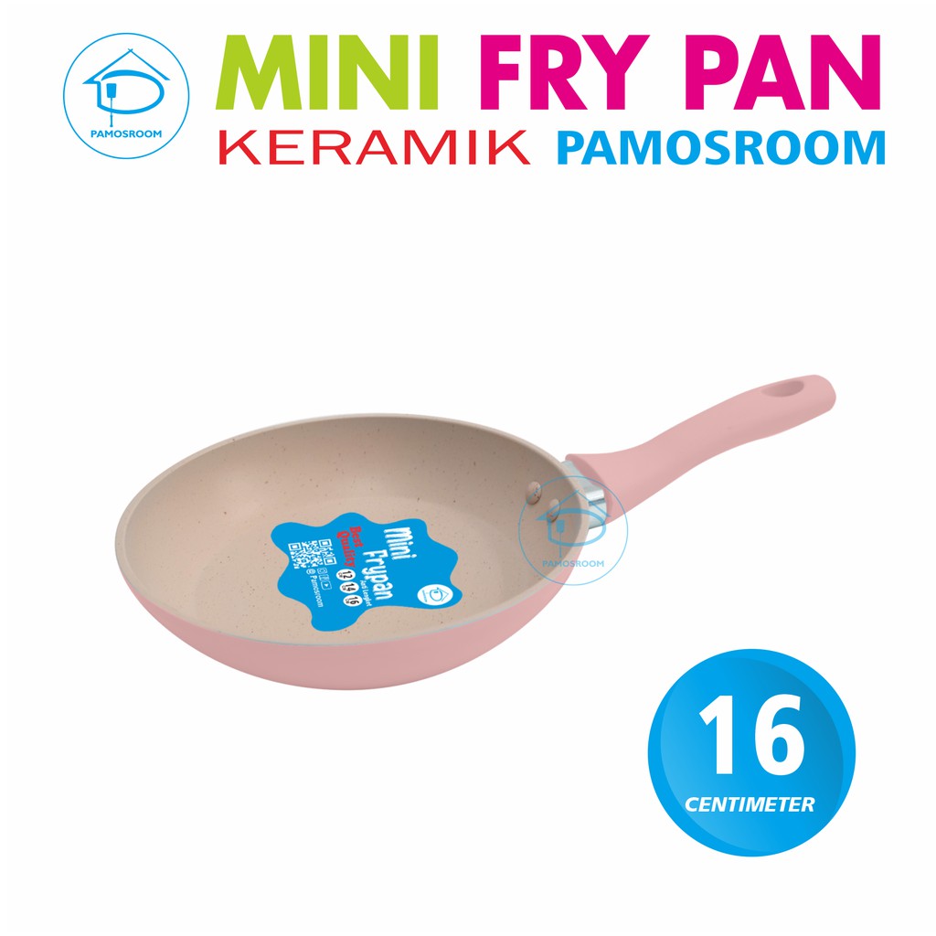 Jual Pamosroom Mini Frypan 16cm Mini Wok Pan Teflon Marble Wajan Mini ...