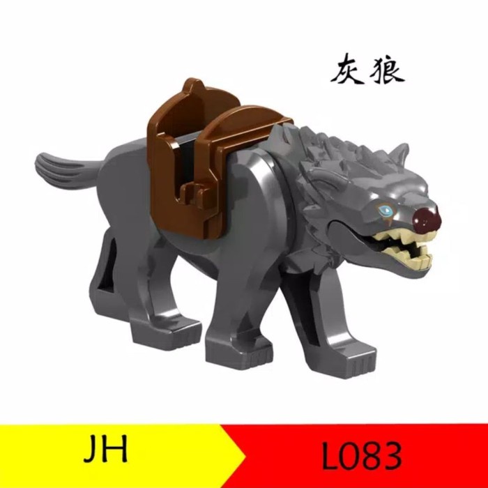 Jual Bagus Lego Minifigure Wolf Grey Orc Rider Army Lord Of The Ring ...
