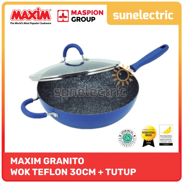 Jual Maxim Granito Wok Wajan / Panci Penggorengan Teflon Anti Lengket ...