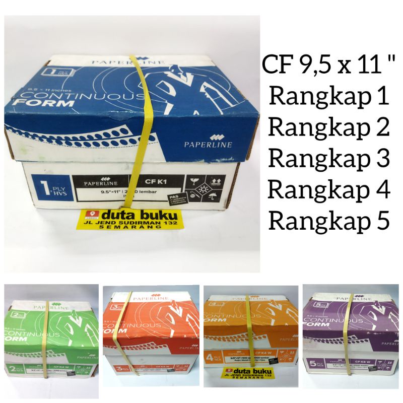 Jual [KHUSUS INSTAN] Continuous Continous Form 9.5 x 11 inch 1 ply 2 ...