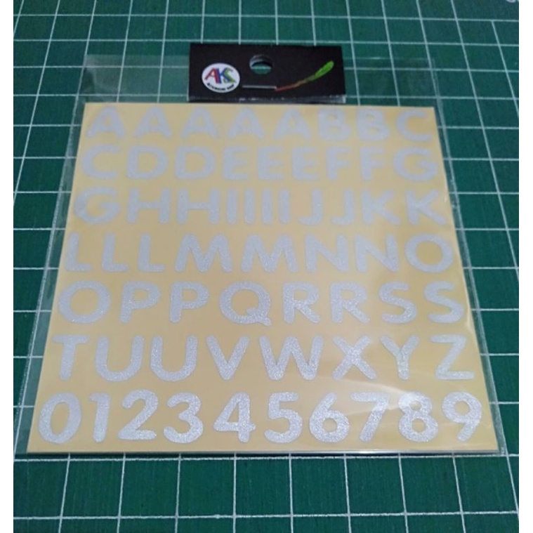Jual Stiker huruf sticker abjad setiker motor cutting edisi tulisan ...