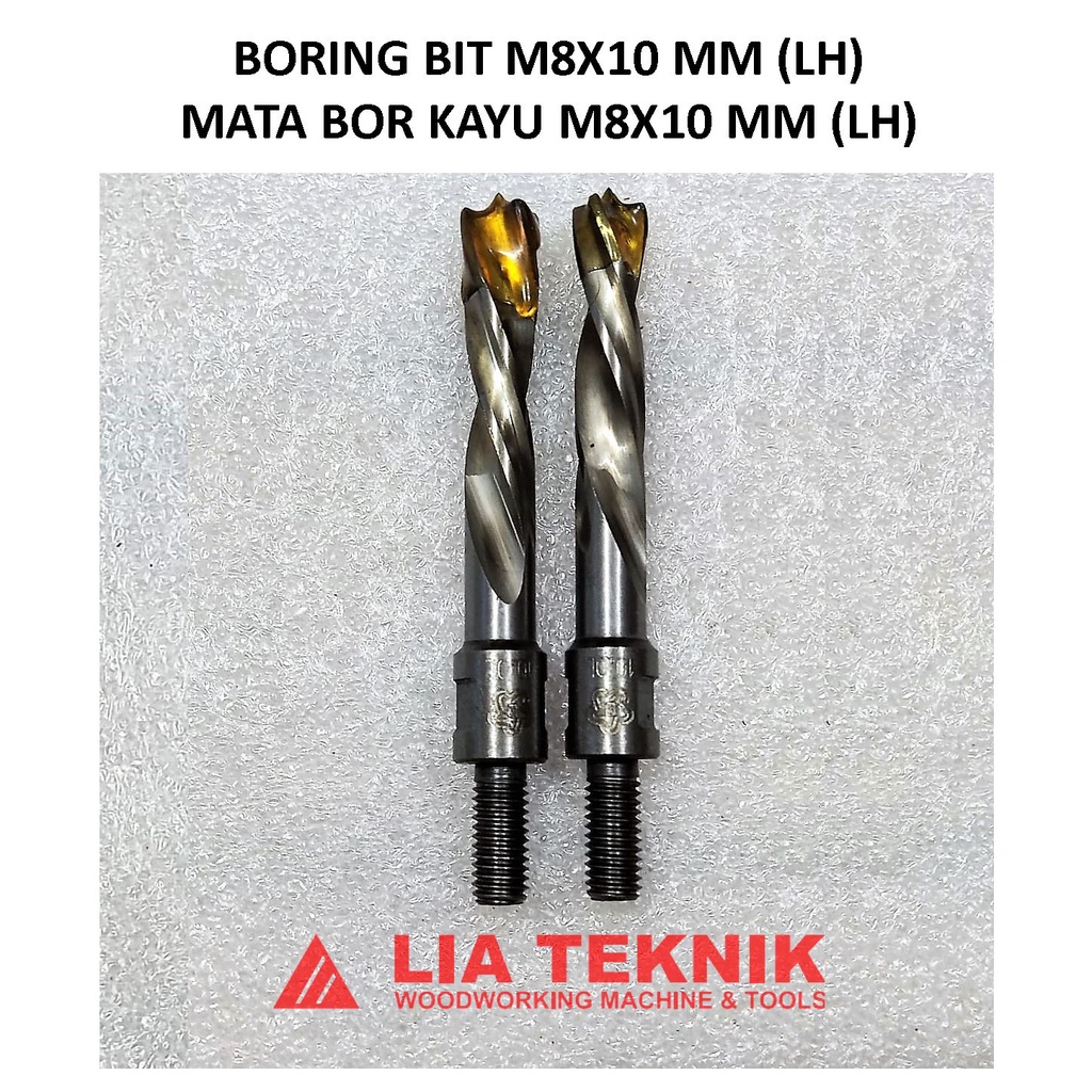 Jual M8x10 (LH) Drill Threaded Shank | Mata Bor Kayu Drat | Taiwan ...