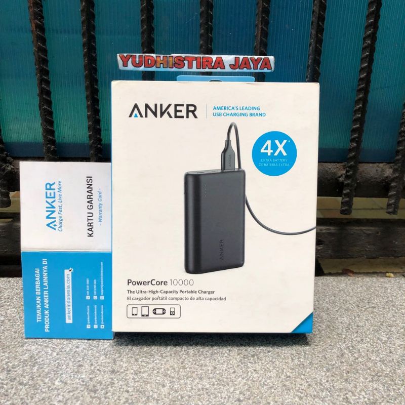 Jual Anker Powercore 10000mAh Powerbank A1263 Original Grs Resmi Anker ...