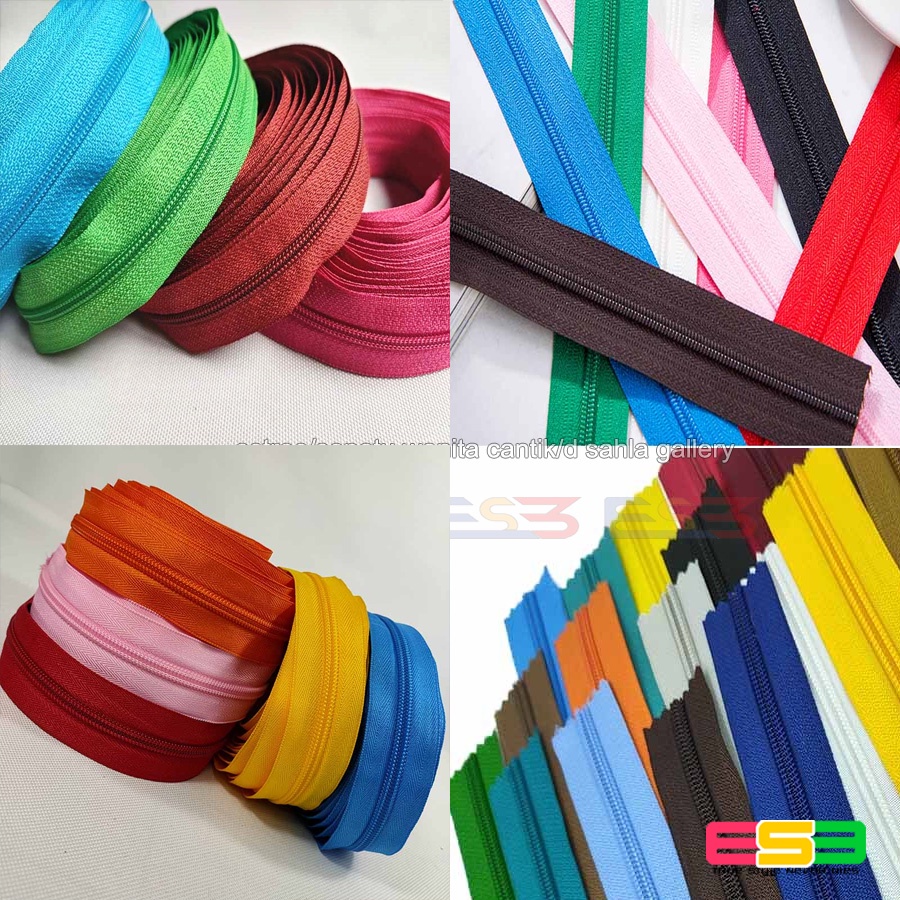 Jual daun resleting tas meteran no 5 untuk tas warna Untuk Tas Jaket Kerajinan Tangan Dompet DIY ...