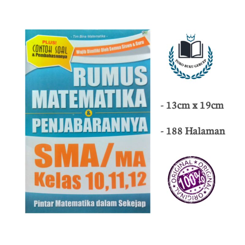 Jual Rumus Matematika Dan Penjabarannya SMA MA Kelas 10 11 12 | Shopee ...