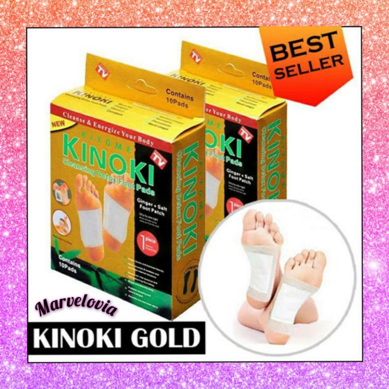 Jual marvelashop | kinoki gold emas koyo kaki detox asli original 1 box ...