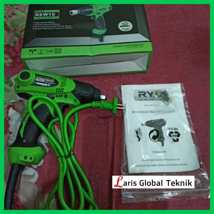 Jual Mesin Impact Listrik RYU /Buka Baut Motor Elektrik REW10 | Shopee ...